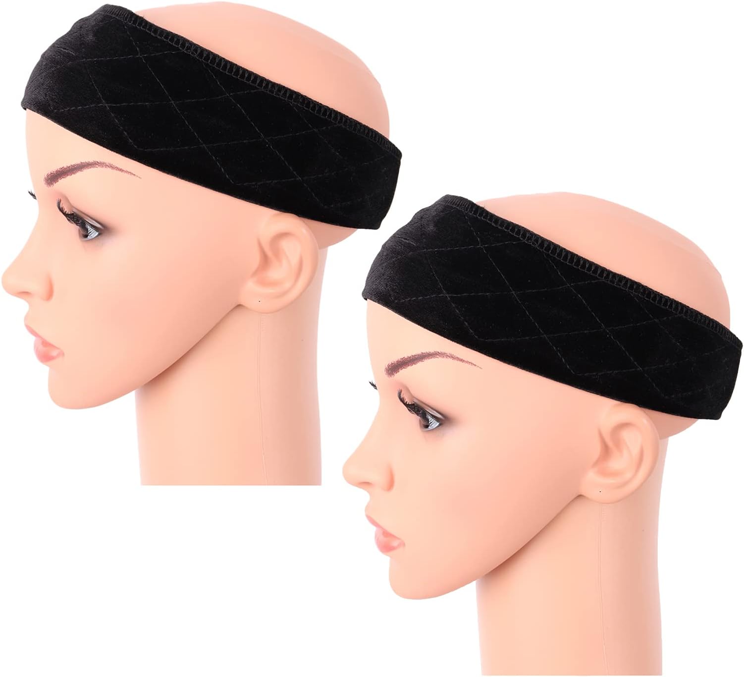Amazon.com : GEX Wig Grip Band Flexible Velvet Scarf Head Hair Band Wig ...