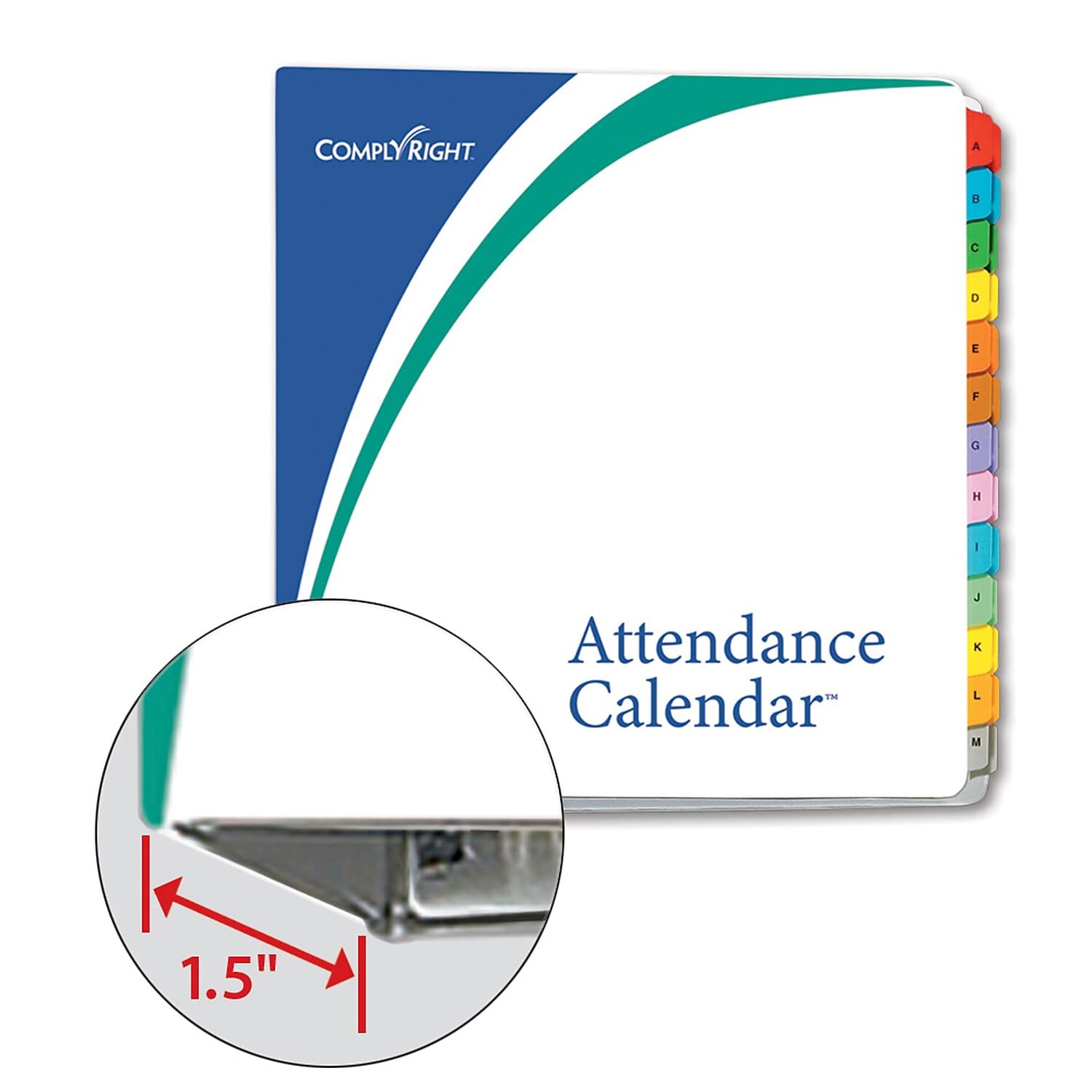Attendance Tracker ComplyRight 2022 Attendance Calendar Card White Pack ...