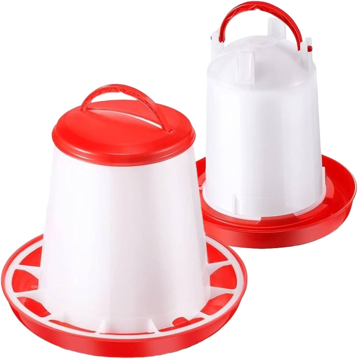 Amazon.com: EOLAND Hanging Chicken Feeder 1kg & Chick Waterer Kit 1L ...