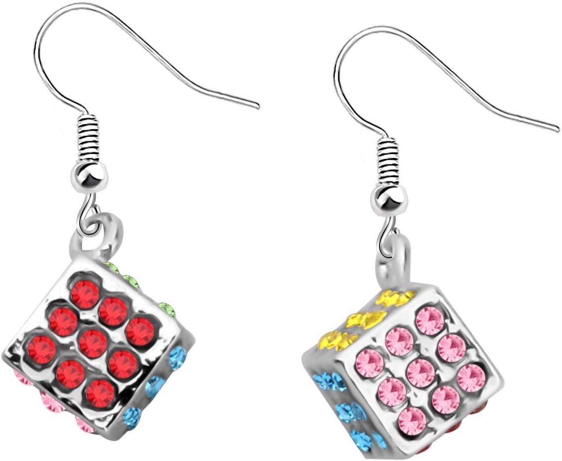 Amazon.com: CENWA Mini Cube Gift Nerd Earrings Math Jewelry Earrings ...