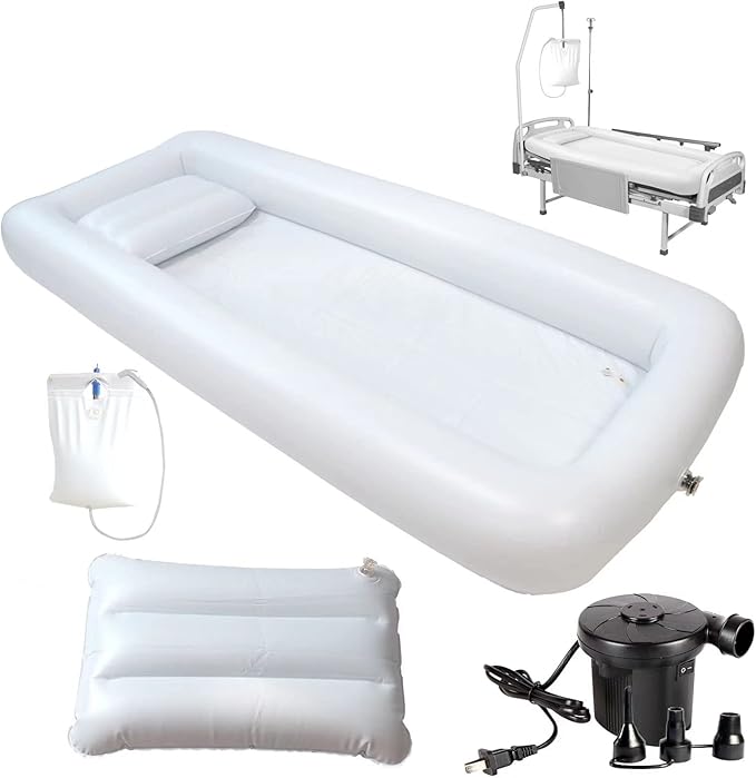 Amazon.com: TUSAUW Medical Inflatable Bathtub Bathtub for Bedridden ...