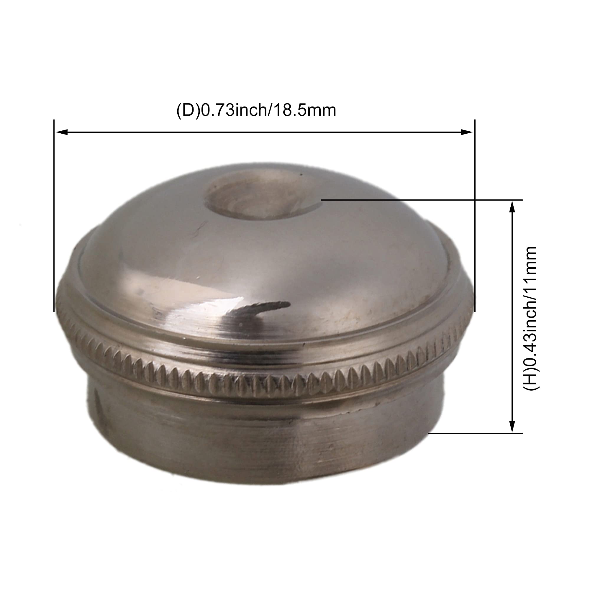 Snapklik.com : Nickel Plated Brass Silver Head Crown Headjoint Screw ...