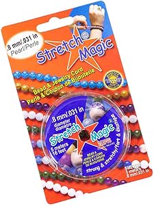 Craft County Stretch Magic Cord - 3, 5, 25, or 100 Meters - Black ...