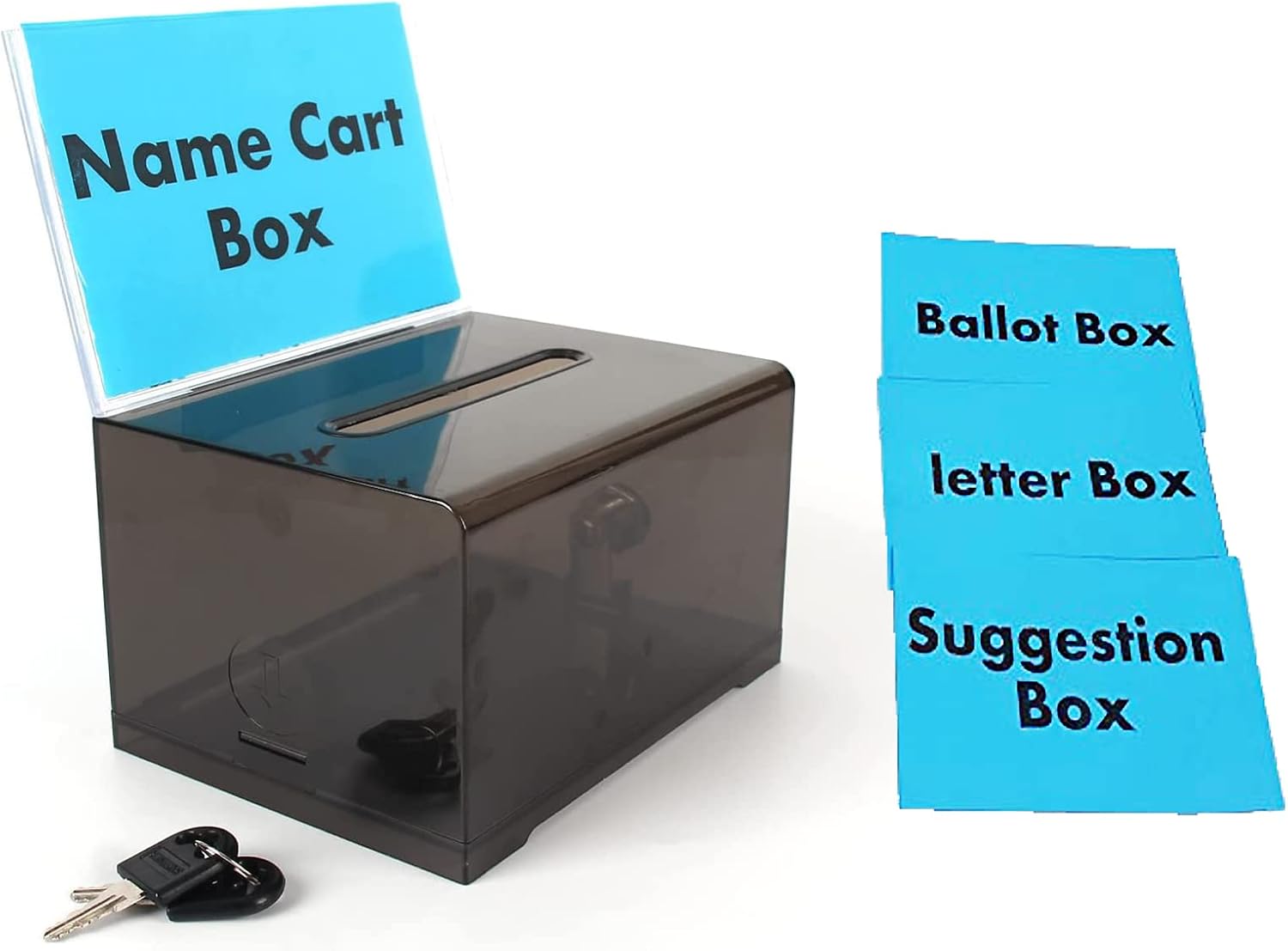 Ballot Box - Clear Plexiglass with Lock - Suitable for collecting ...