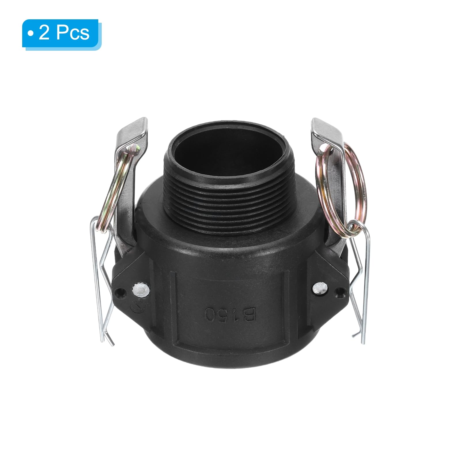 PATIKIL Poly Cam Lock Fittings, 2 Pcs 1.5″ Part B Male Adapter x Female ...