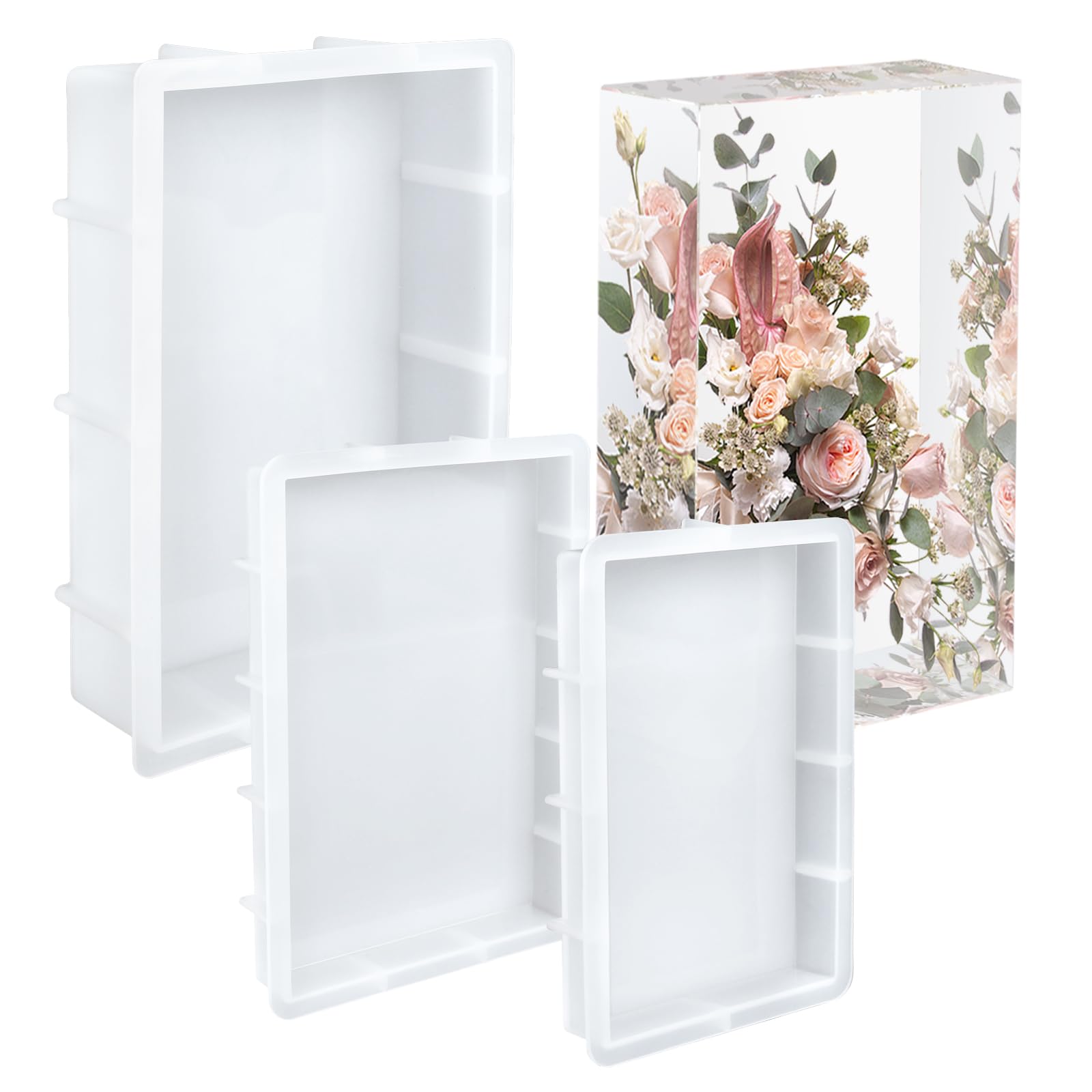 Amazon.com: Large Rectangular Resin Molds, Epoxy Resin Casting Deep ...