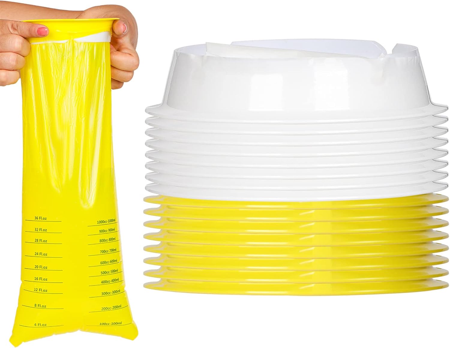 Amazon.com: Vomit Bags Disposable Sick Bags 1000ml Emergency Puke Bag ...