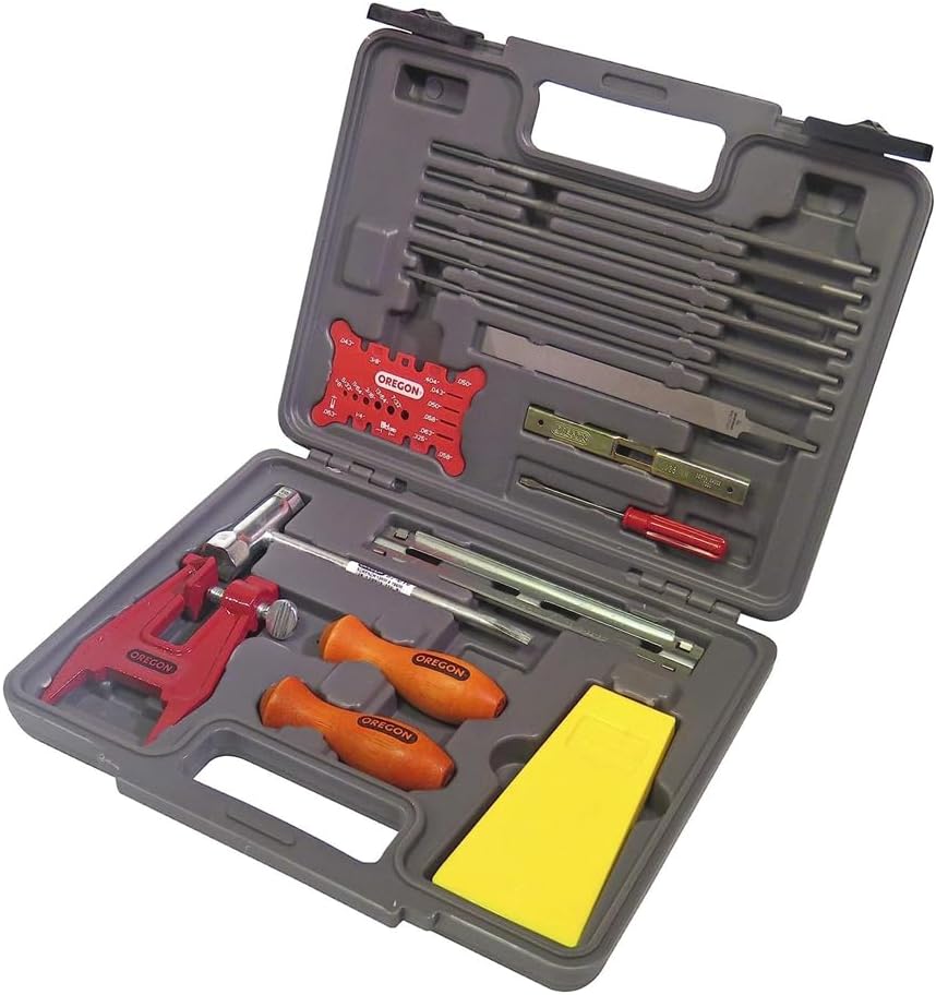 Oregon Chainsaw Chain Sharpening Kit with Hard Case - Contains Files ...