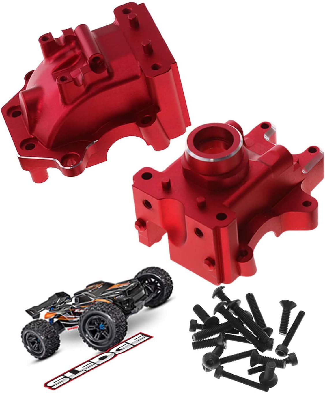 Amazon.com: Rcarmumb Gear Box Upgrades Part for 1/8 Sledge 4WD,Aluminum ...