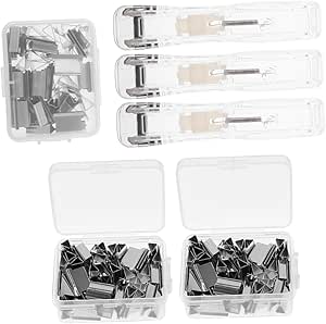 LOORGVEL 3 Reusable Transparent Paper Clamp Binder Clips For Office And ...