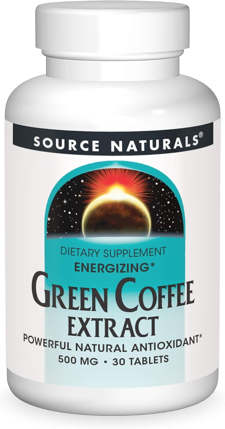Amazon.com: Source Naturals Green Coffee Energize, 500Mg, 30 Tablets ...
