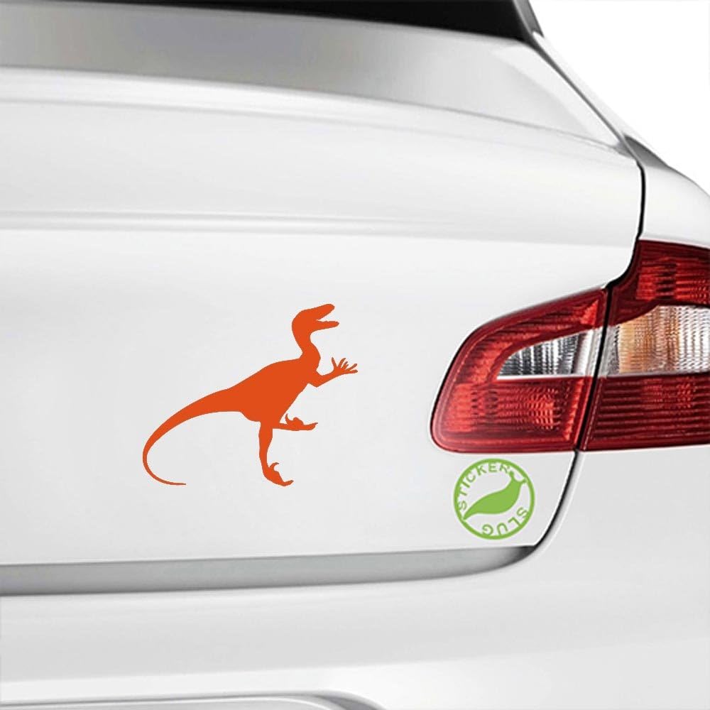 Amazon.com: Velociraptor Decal Sticker (orange, 5 inch) Orange : Automotive
