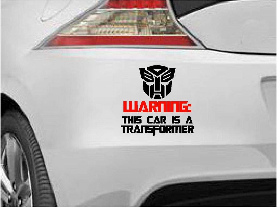 KREEPO Warning This Car is A Transformer, Car Racing Stickers for ...