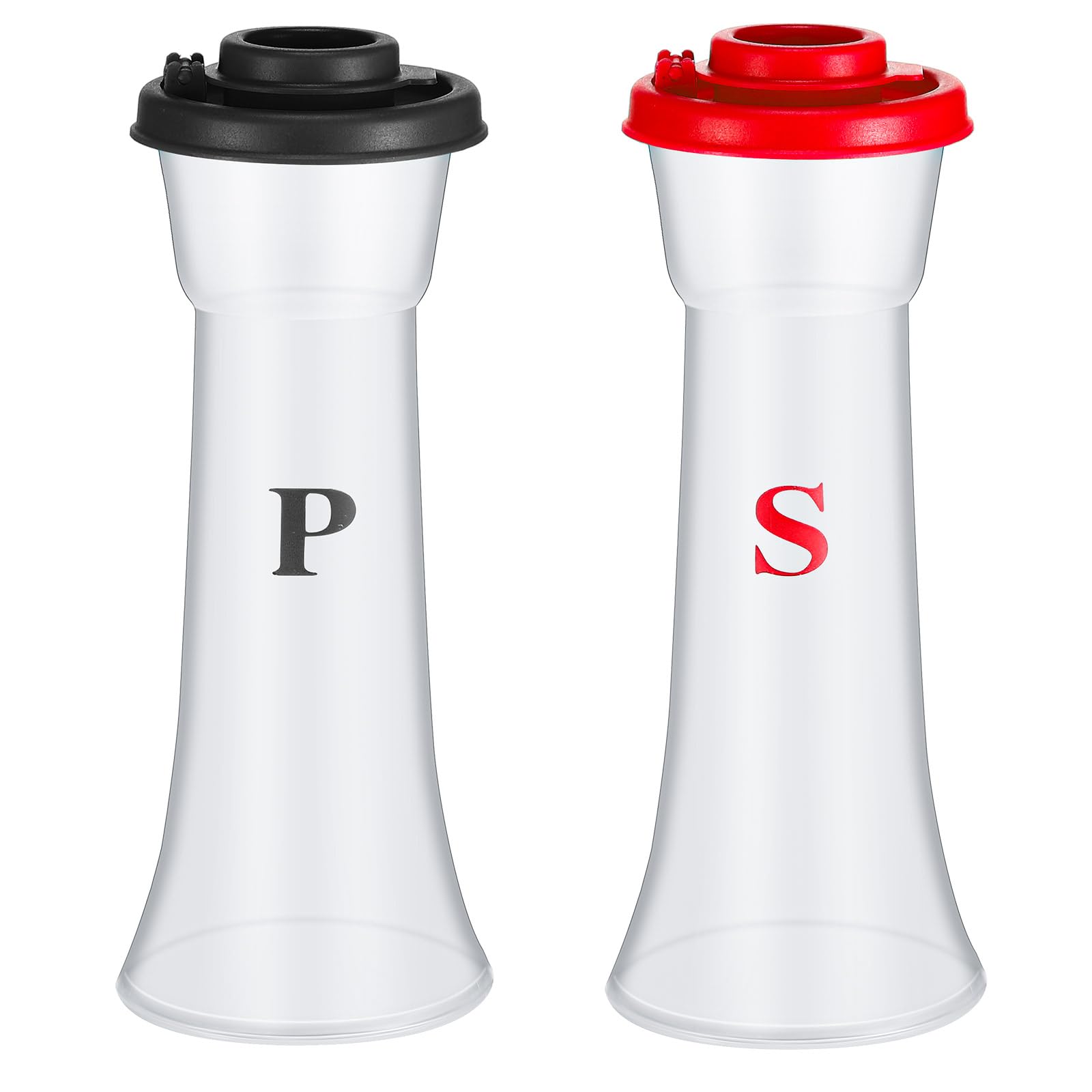 Amazon.com: Romooa Set of 2 Plastic Salt and Pepper Shakers with Lids ...