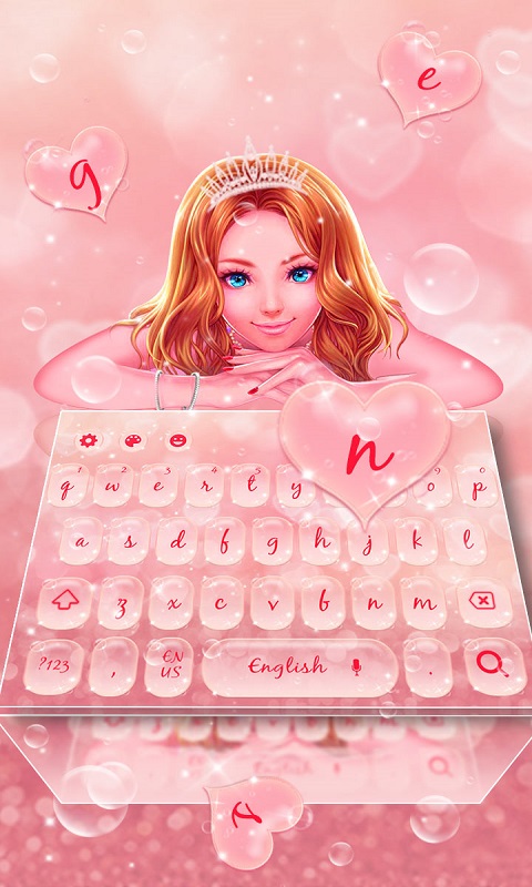 Pink princess Keyboard Theme:Amazon.co.uk:Appstore for Android