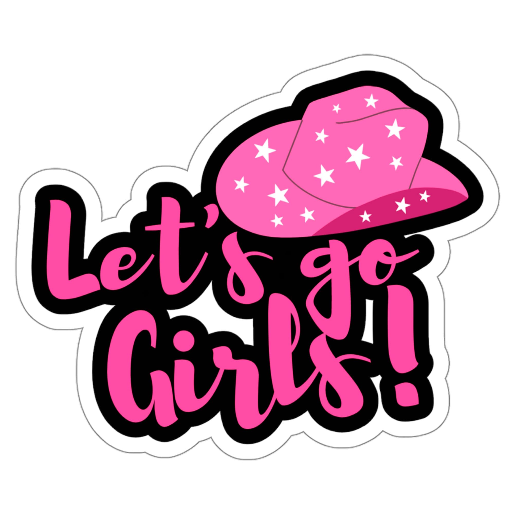 Amazon.com: Let’s Go Girls Sticker Travel Outdoors Decal Vinyl Small ...