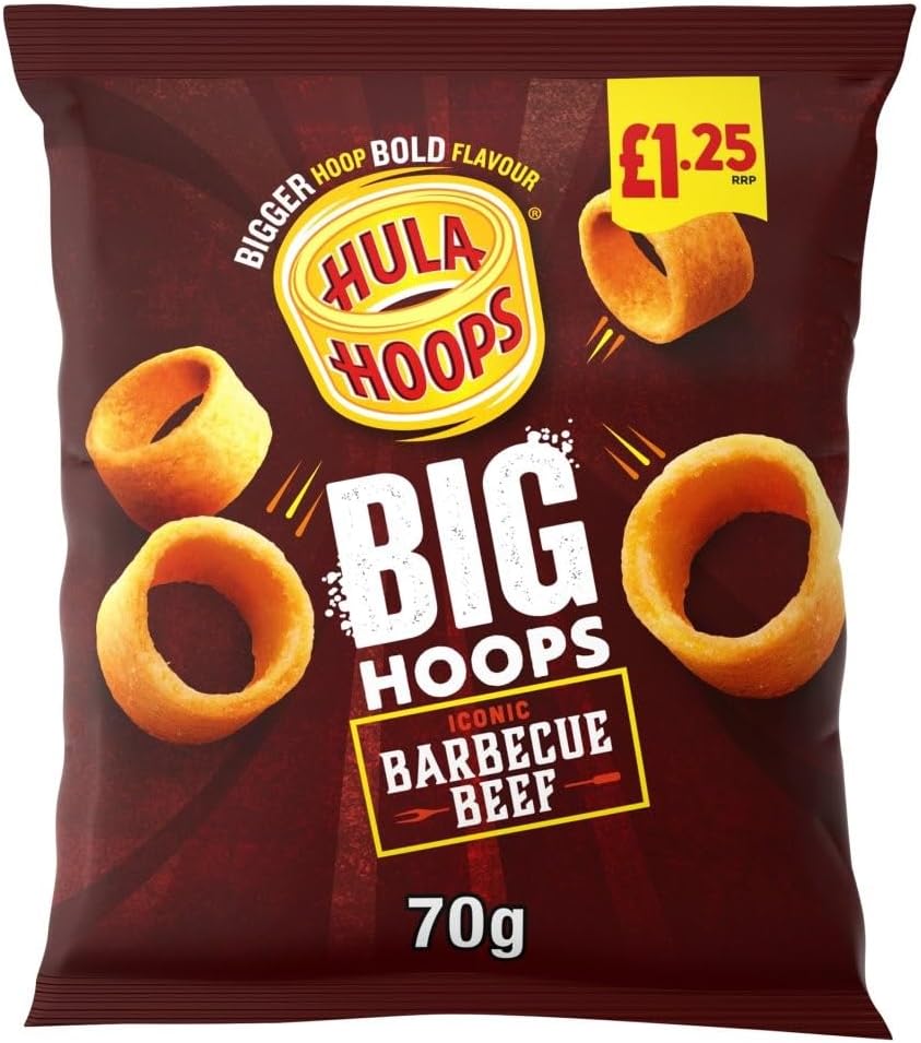 HULA HOOPS Barbecue Beef 20x70g : Amazon.co.uk: Grocery