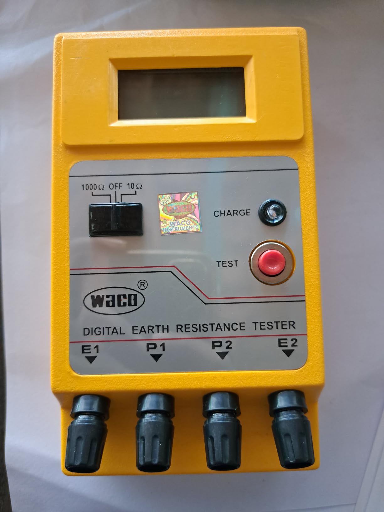 WACO® DIGITAL EARTH TESTER WITH CALIBRATION CERTIFICATE FROM WACO ...