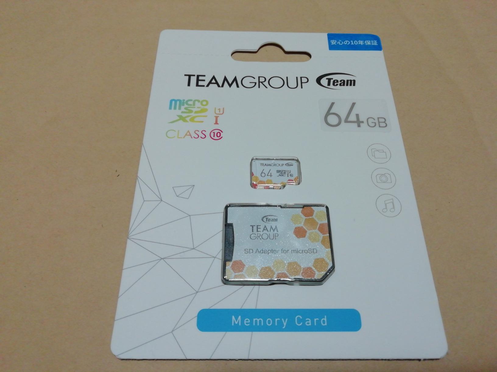 Amazon | Team microSDXCカード 64GB 高速転送UHS-1 日本国内10年保証 SD変換アダプター付属 正規品 ...