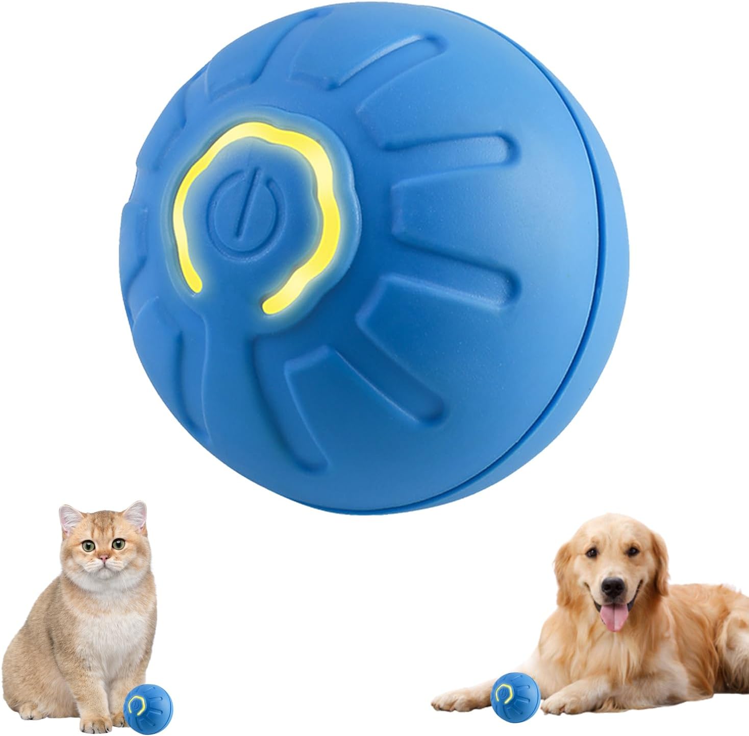 Interactive Dog Ball Toys, Improved Automatic Smart Teasing Dog Ball ...