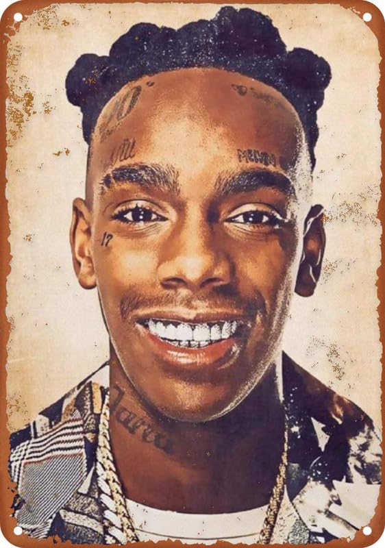 Amazon.com: Hip Hop Ynw Melly Retro Poster Metal Tin Sign Aluminum Sign ...