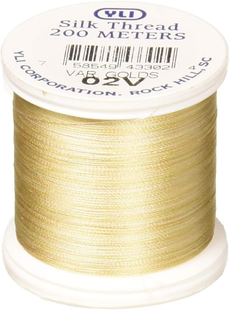 Amazon.com: YLI 202V2-02V Silk Variegated Thread, 200m, Gold
