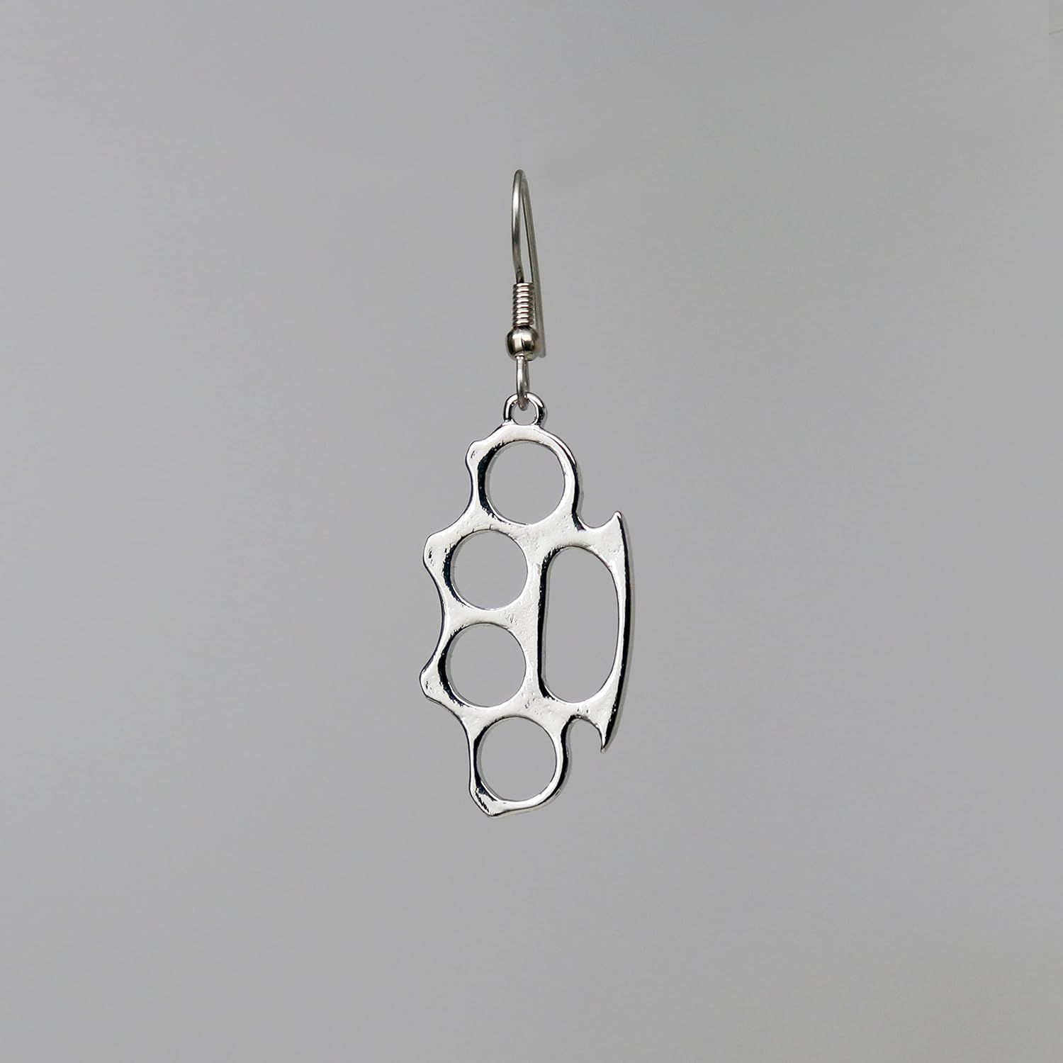 Amazon.com: Real Metal Pewter Brass Knuckles Polished Silver Finish ...