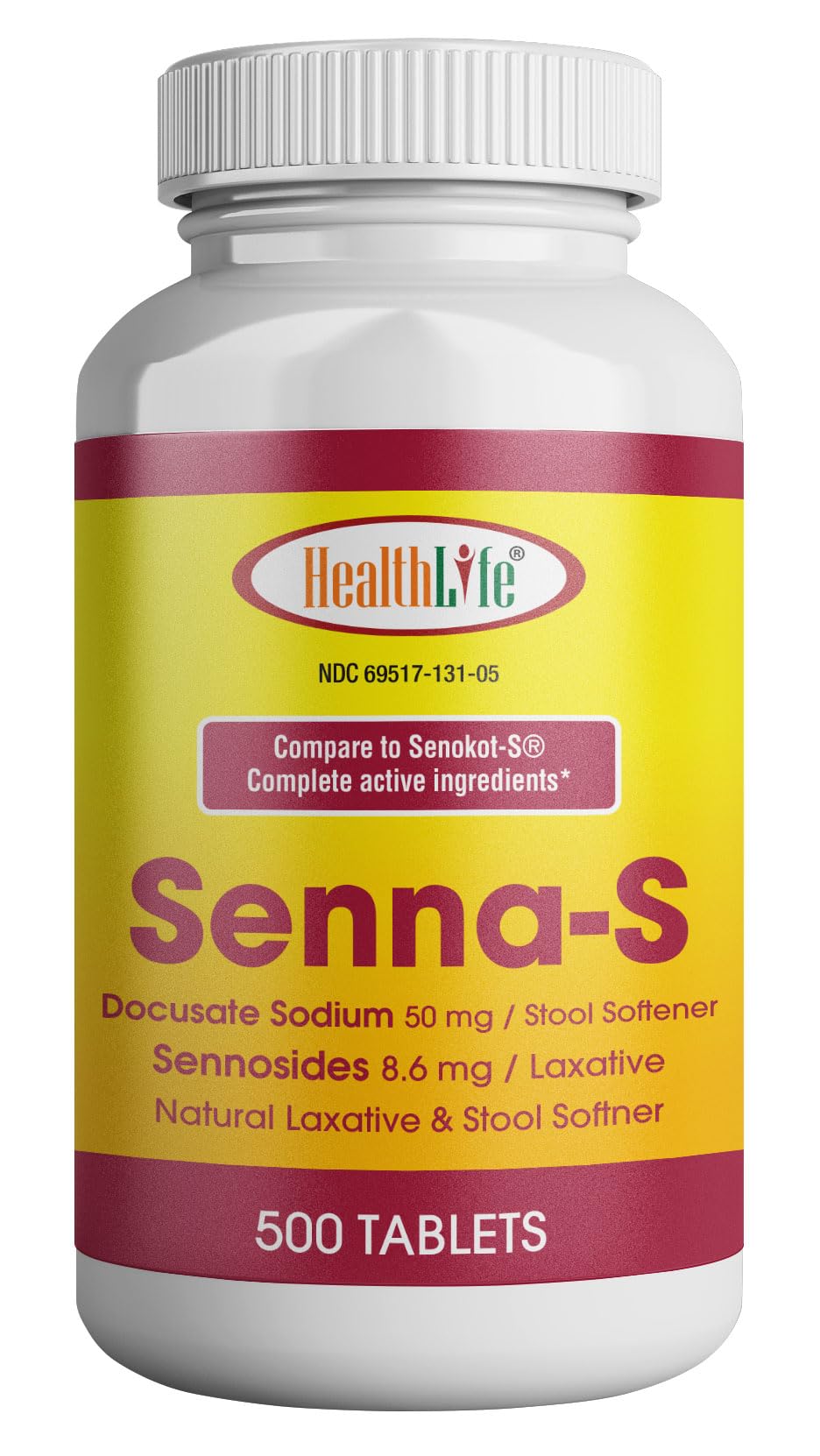Amazon.com: HEALTH LFE Senna-S Tablets, Senna Plus(Laxative/Stool ...