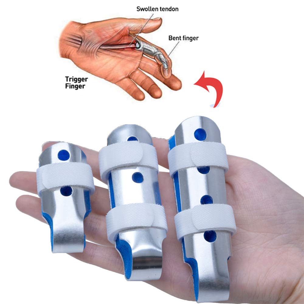 Buy Sumifun Finger Splints, (3 Piece) Mallet DIP Finger Splints, Finger ...
