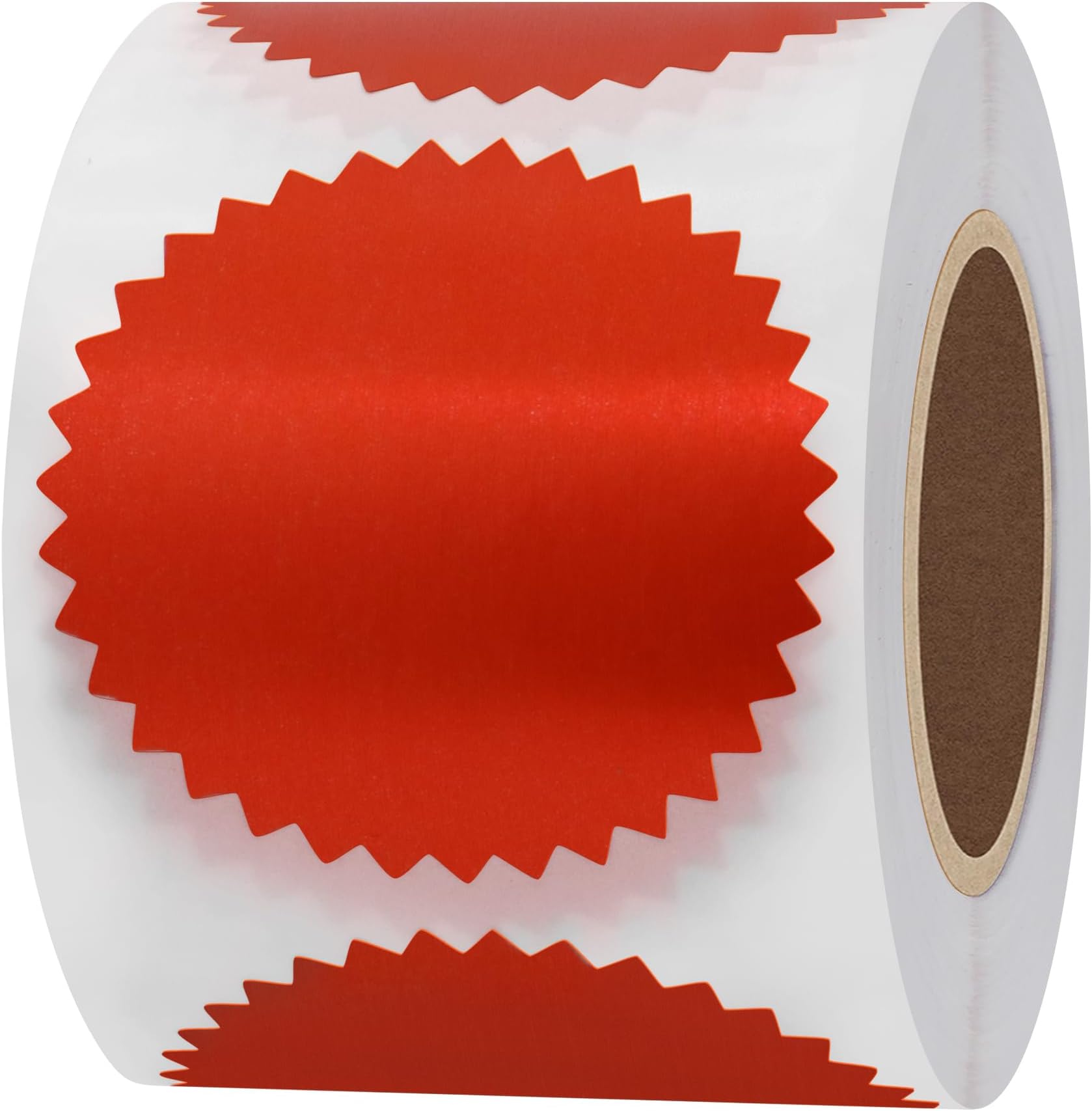 Hybsk 300pcs Notary Seals 2 inch Embossing Stickers Bright Red Metallic ...