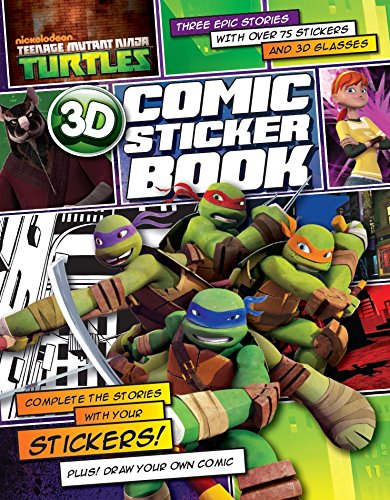 Nickelodeon Teenage Mutant Ninja Turtle 3D Comic Sticker Book ...