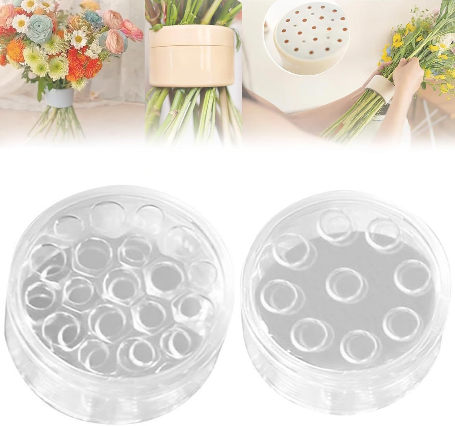 Amazon.com: Oylyoyea 2024 Spiral DIY Ikebana Stem Holder Ring,Spiral Stem Holder for Vases ...