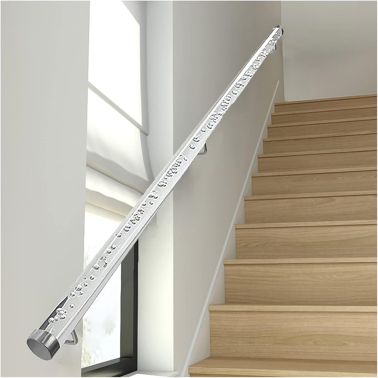 Indoor Hallway Loft Stairs Handrail, 1.6ft-20ft Wall Mount Acrylic ...