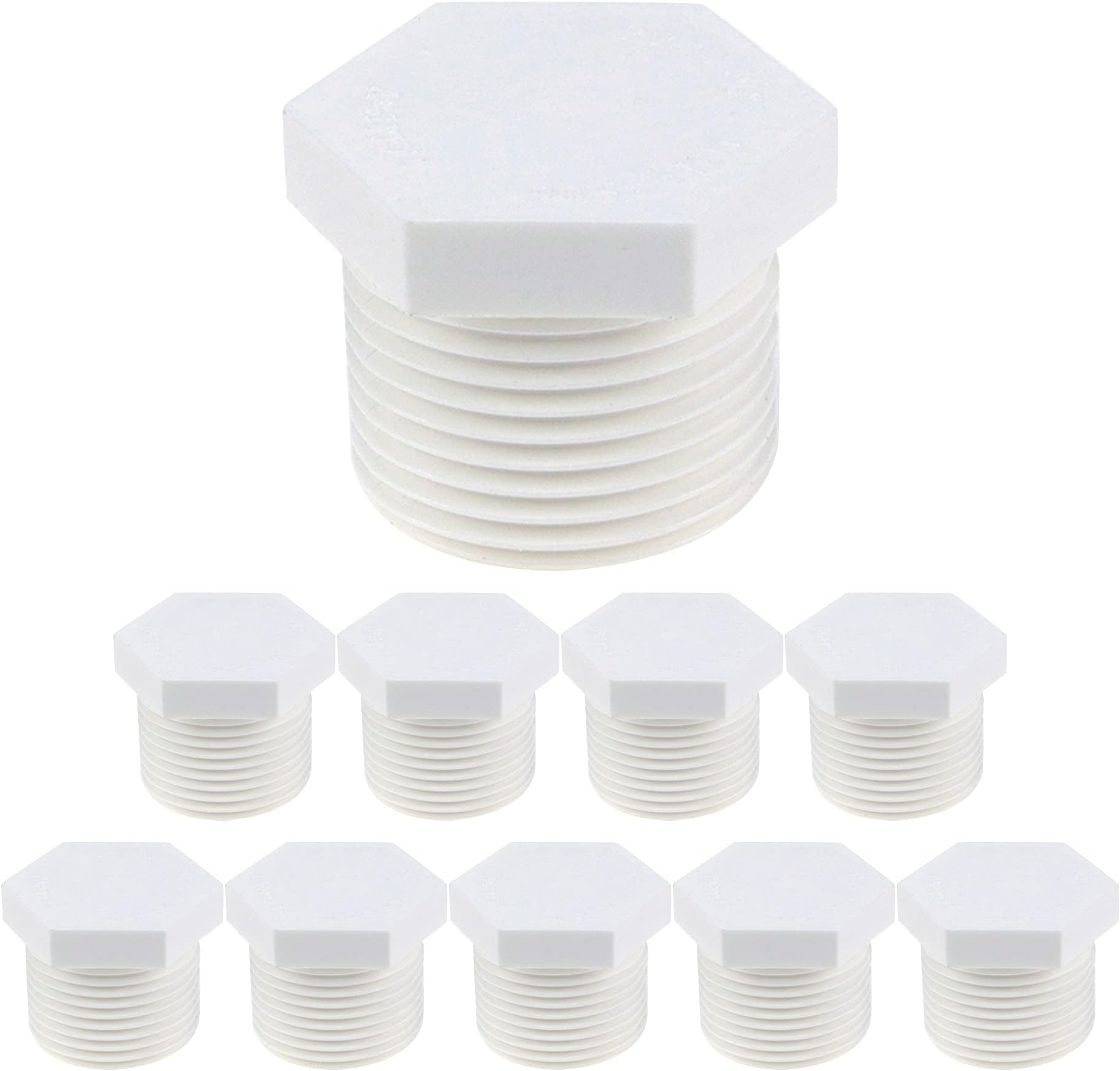 Amazon.com: Coshar 3/4 Inch NPT Male Thread Plugs Water Heater Drain ...