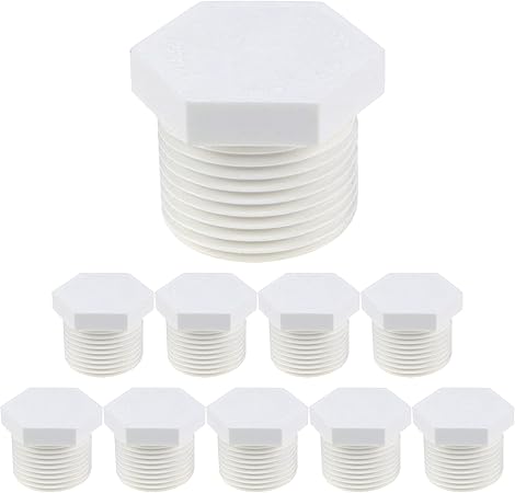 Amazon.com: Coshar 3/4 Inch NPT Male Thread Plugs Water Heater Drain ...