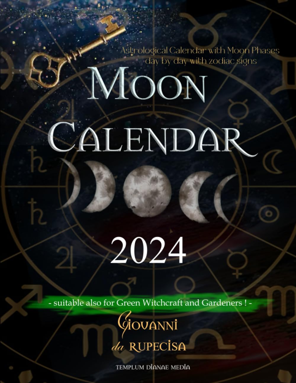 Amazon.com: Moon Calendar 2024: Astrological Calendar with Moon Phases ...