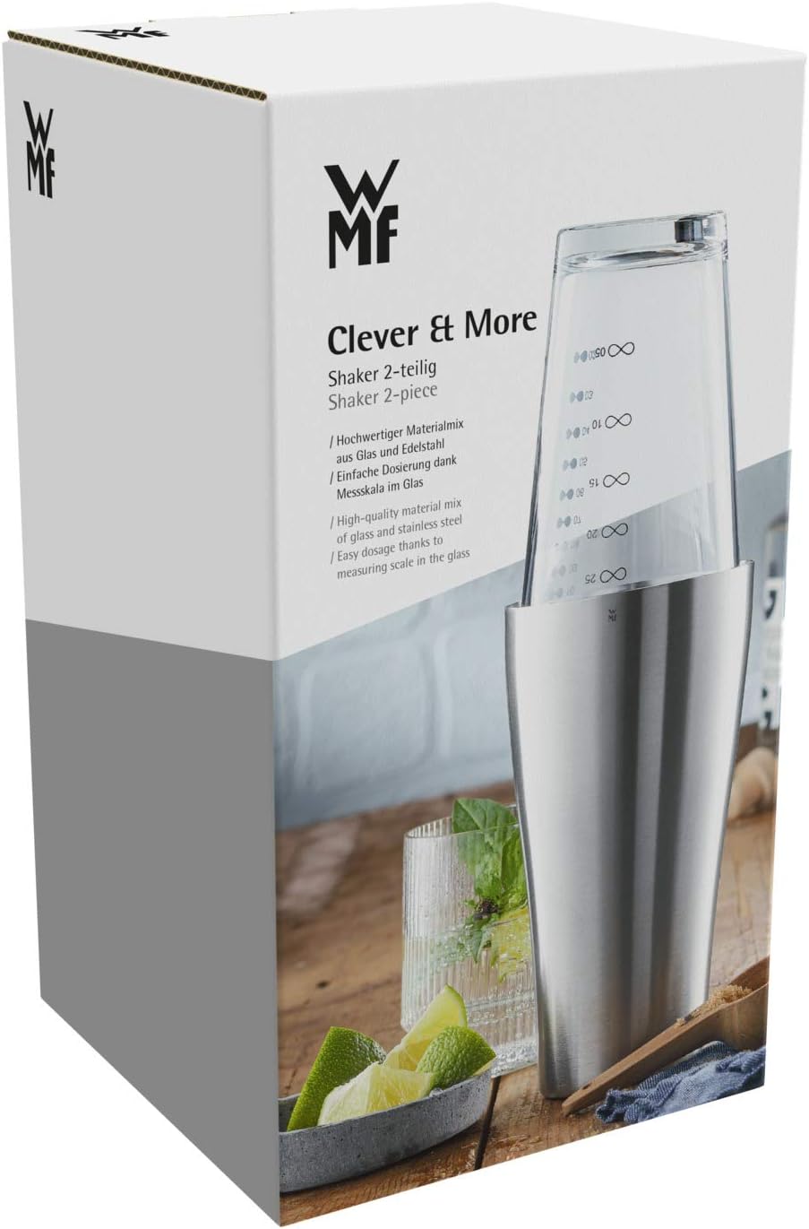 WMF Boston Shaker 2 piezas Cromargan Acero inoxidable – Yaxa Colombia