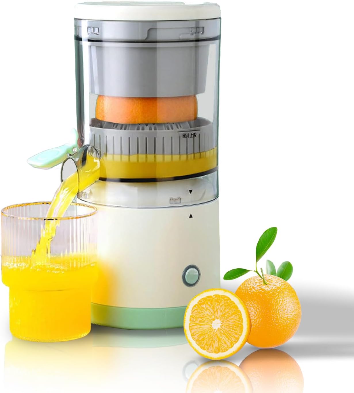YUYTE Electric Citrus Juicer,Juice Machine 360° Portable Electric ...