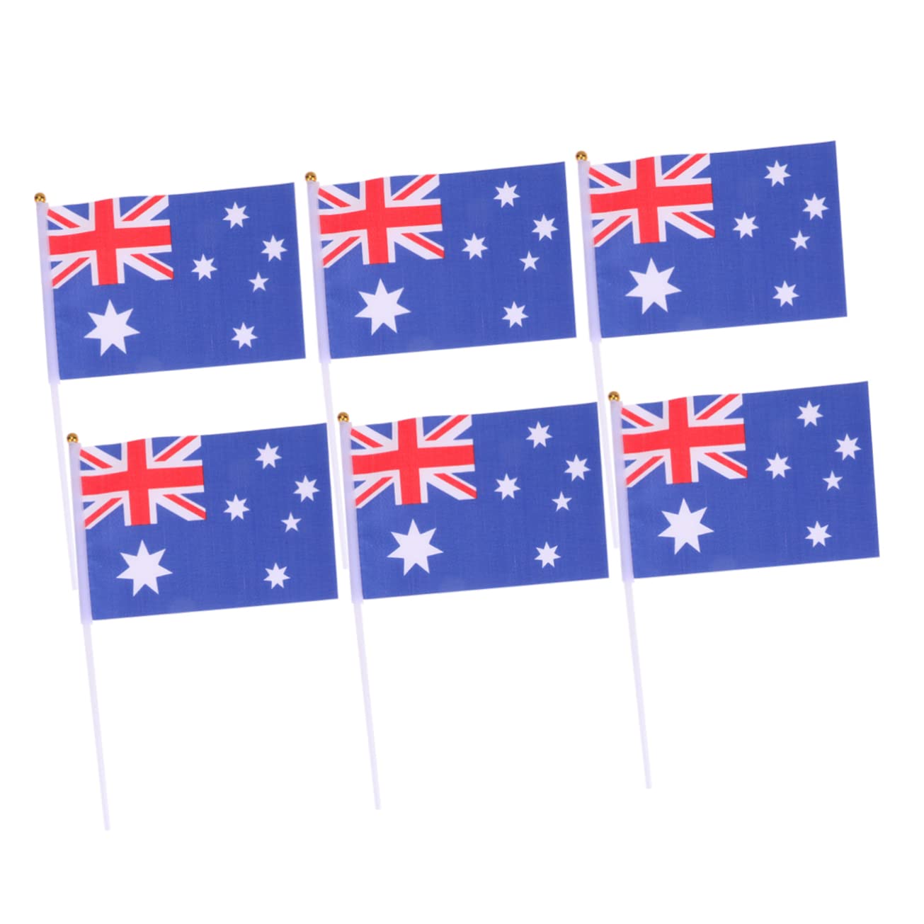 CAXUSD 50Pcs Hand Held Australia Stick Flags Small Country Flags Stick ...