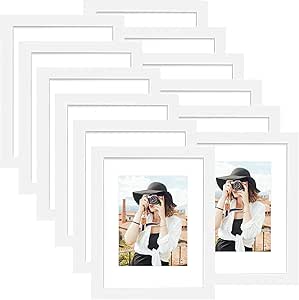 Amazon.com - Picrit 8x12 Picture Frame Set of 12, Display 6x8 with Mat or 8x12 Without Mat ...