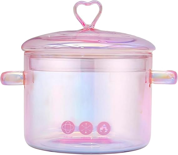 Amazon.com: Heat Resistant Glass Pot, 1.5L/50oz High Borosilicate Glass ...