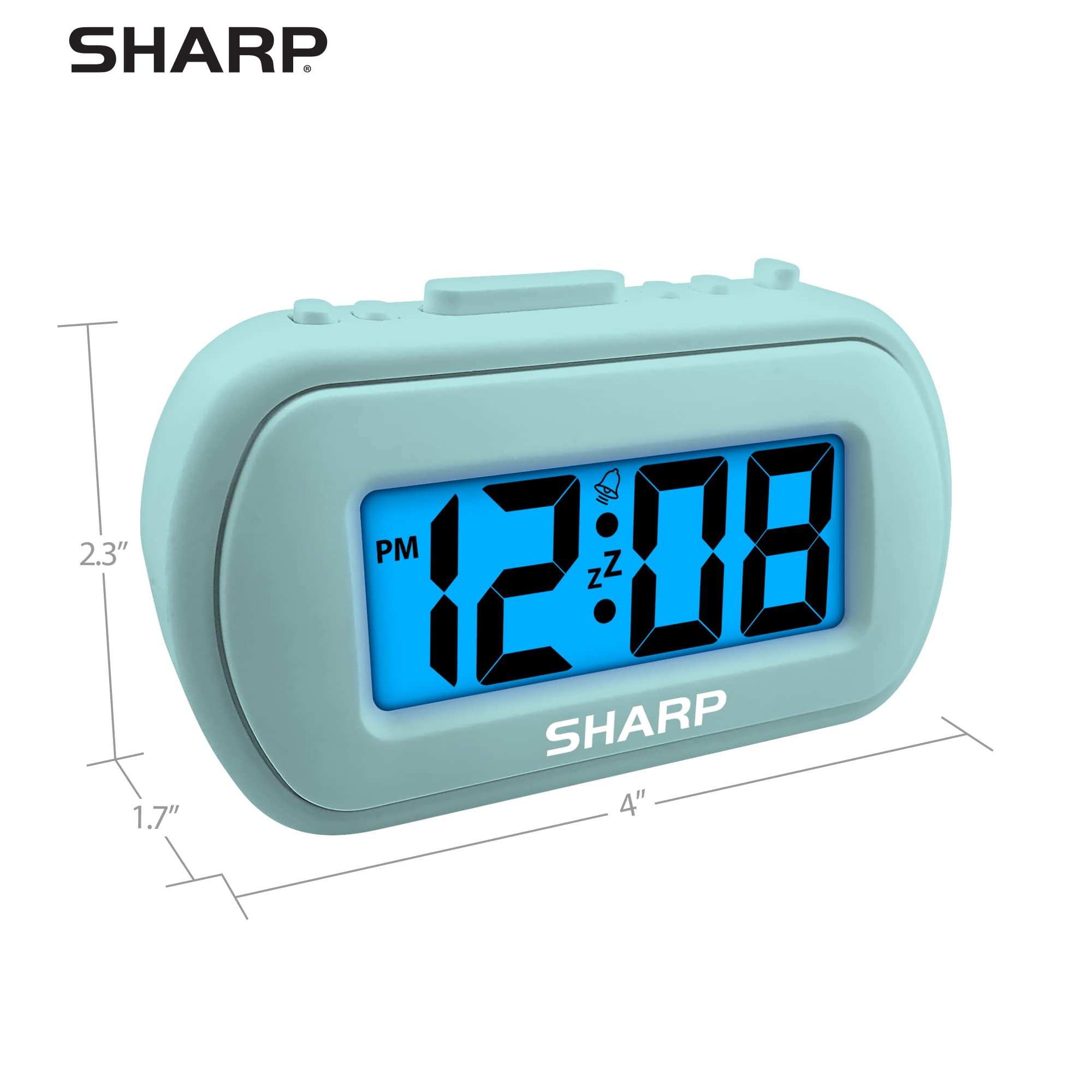 Snapklik.com : SHARP Digital Alarm Clock Tactile Case