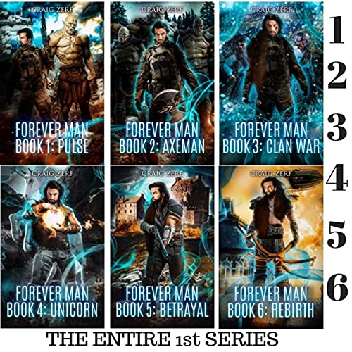 Amazon.com: The Forever Man - first SIX books: An Epic, Post ...