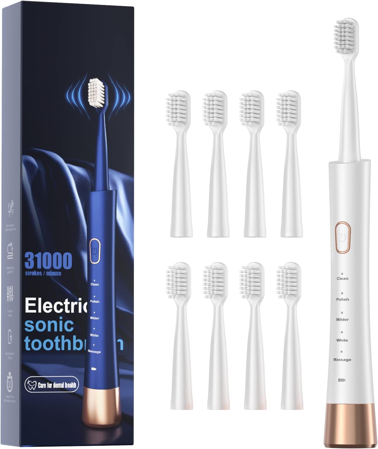 Amazon.com: Sonic Electric Toothbrush Rechargeable Ideal for Adults ...