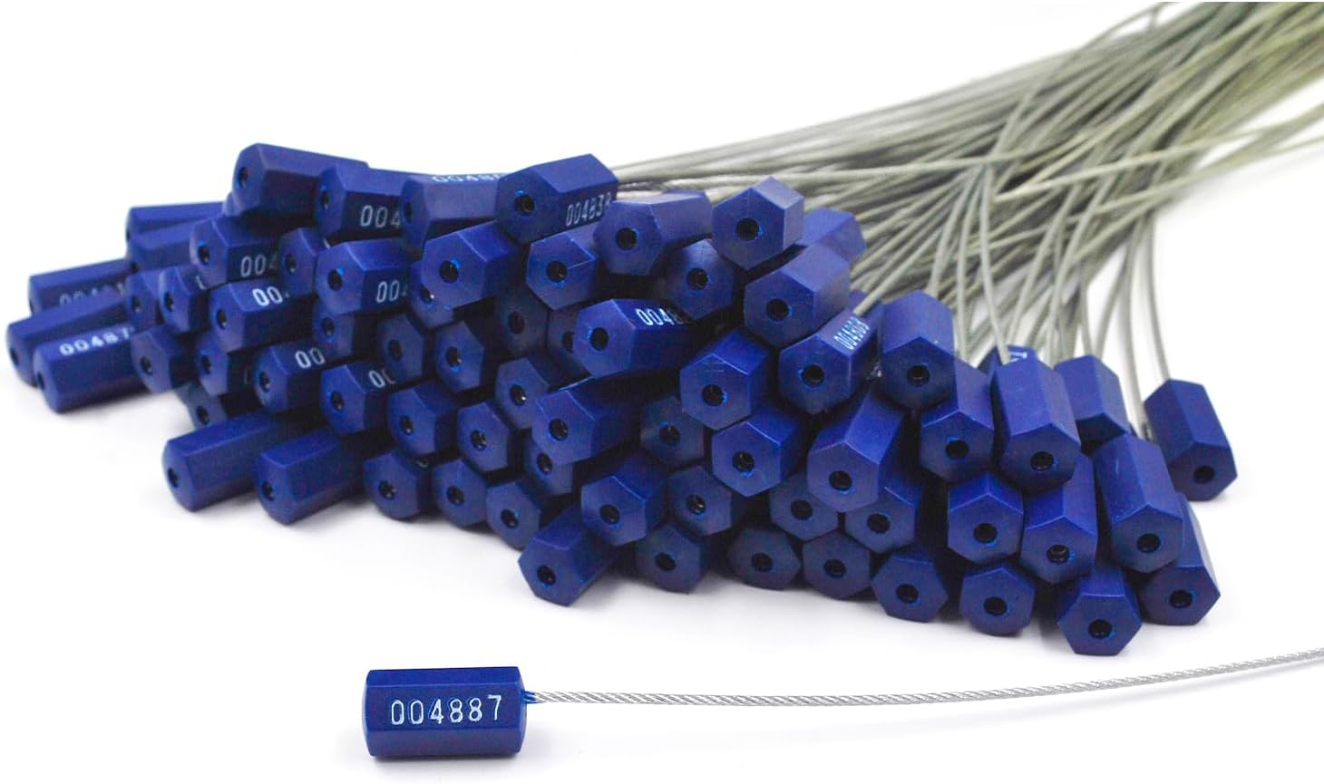 Amazon.com: (200 PCS) 11.8 inch Security Cable Seals Numbered Tamper ...