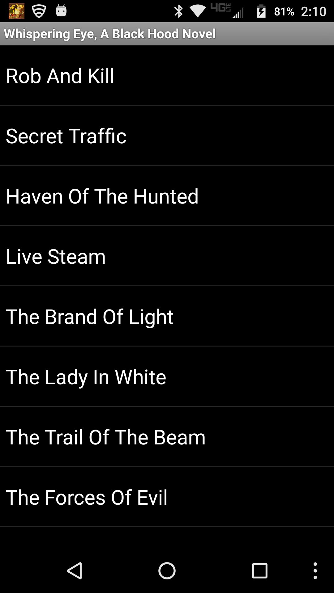 Whispering Eye, A Black Hood Novel - App on Amazon Appstore