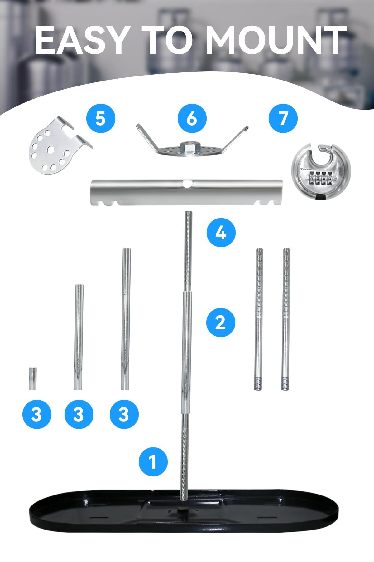 Snapklik.com : RVPNR RV Dual Propane Tank Mounting Rack