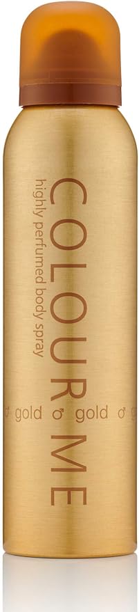COLOUR ME Gold Homme 150ml Body Spray Perfume for Men. Luxury Fragrance ...