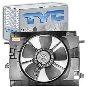 Amazon.com: TYC Dual Radiator & Condenser Fan Assembly compatible with ...