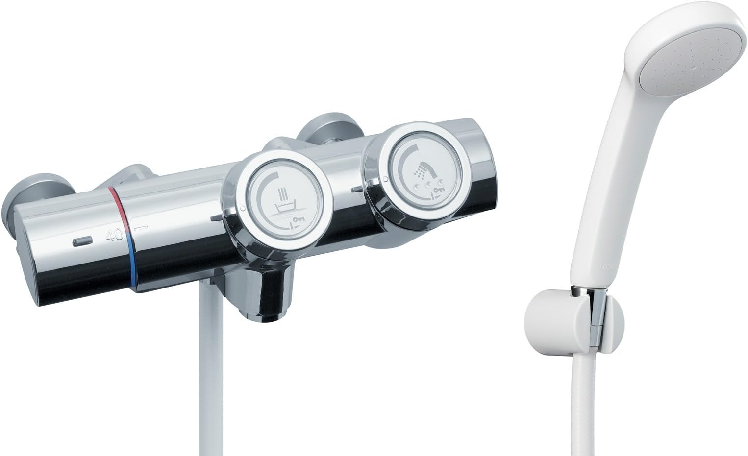 Amazon | KVK 浴室用ラクダスサーモスタット式混合水栓 KF3070 | 浴室水栓